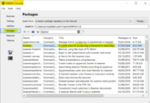 Beamer Installation Guide – Easy as pie. - LaTeX Beamer
