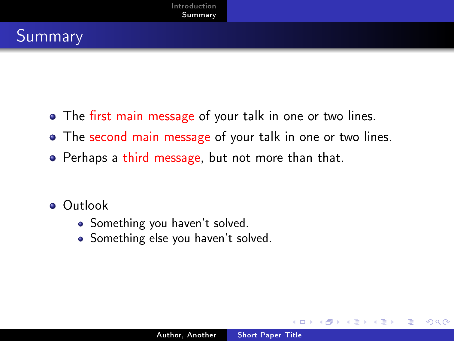 Beamer Installation Guide – Easy as pie. - LaTeX Beamer