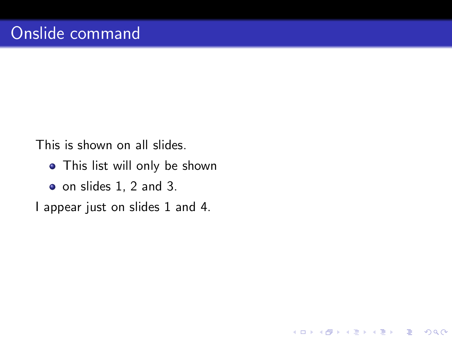 Creating Overlays in Beamer - Page 2 of 3 - LaTeX Beamer