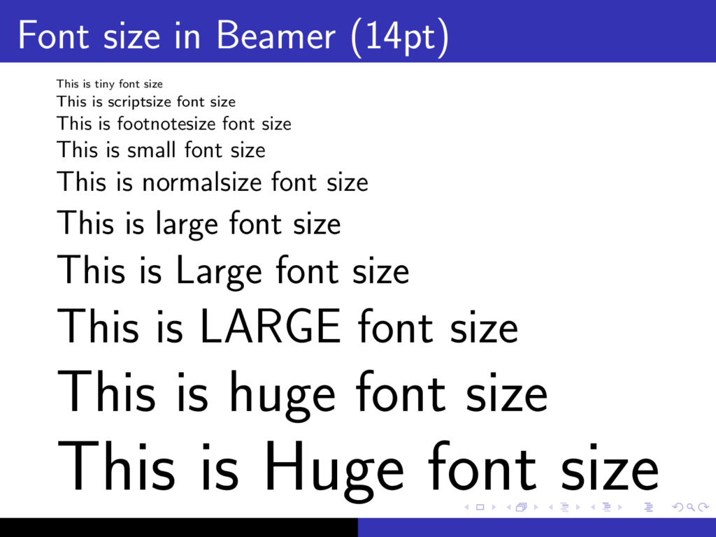 Beamer Font Change Its Size Family And Style LaTeX Beamer