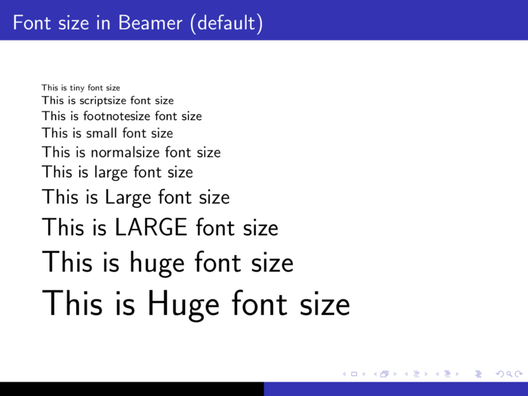 Beamer Font Change Its Size Family And Style LaTeX Beamer