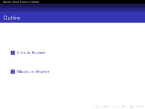 Beamer Themes - Full List - LaTeX Beamer