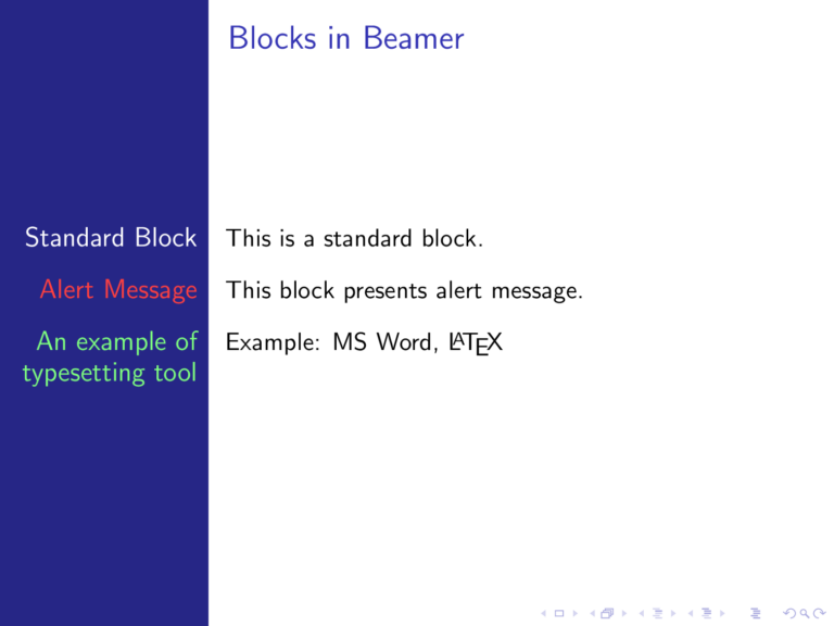 Beamer Themes - Full List - LaTeX Beamer