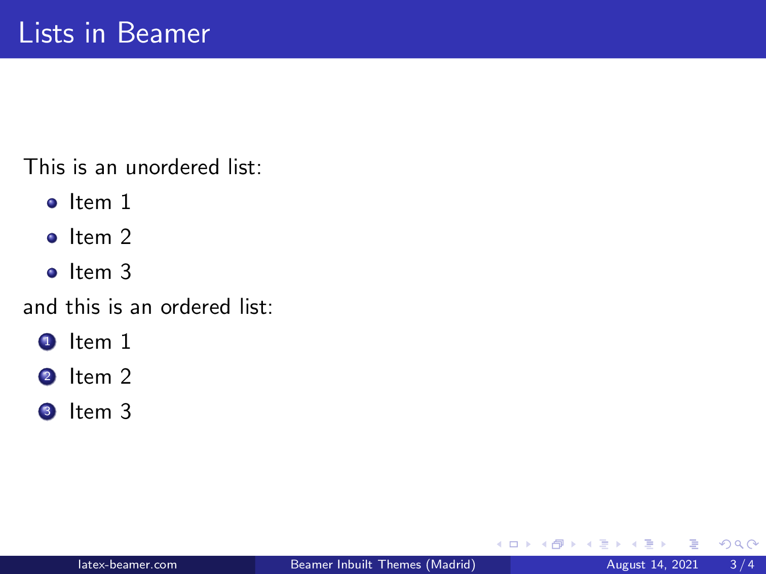 Beamer Themes - Full List - Page 4 of 5 - LaTeX Beamer