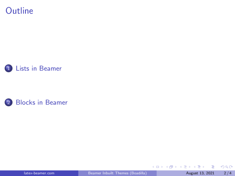 Beamer Themes - Full List - Page 2 of 5 - LaTeX Beamer