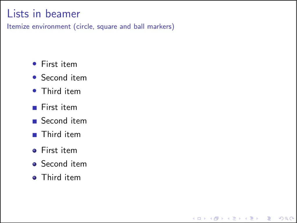 Lists In Beamer Complete Guide LaTeX Beamer